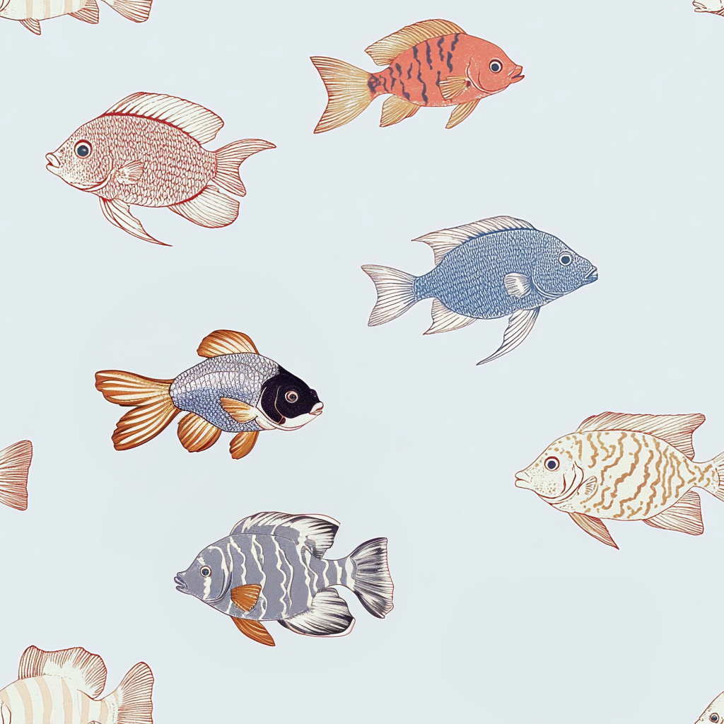 Fancy Fins Wallpaper – Lemon Park