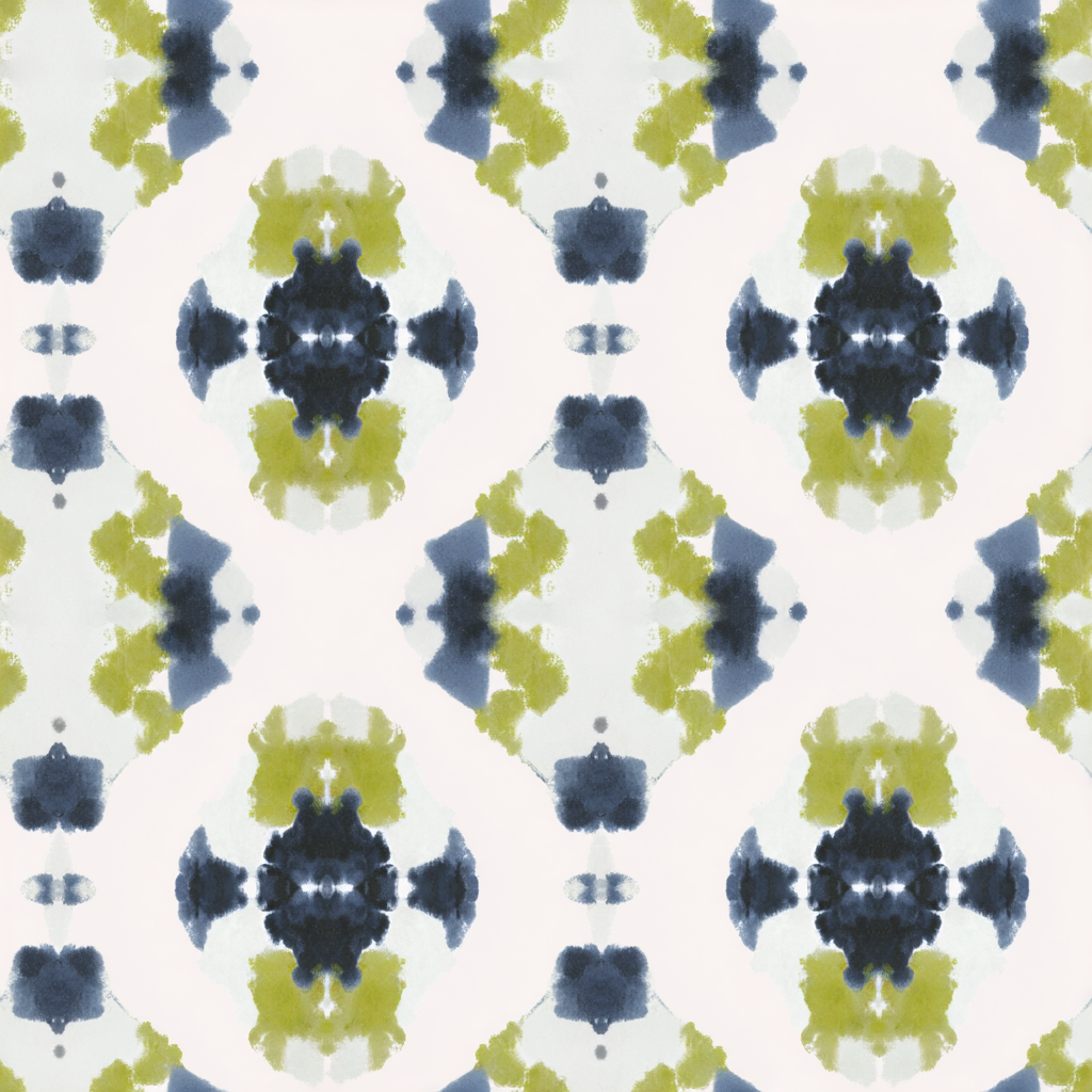 Indigo Clover Wallpaper – Lemon Park