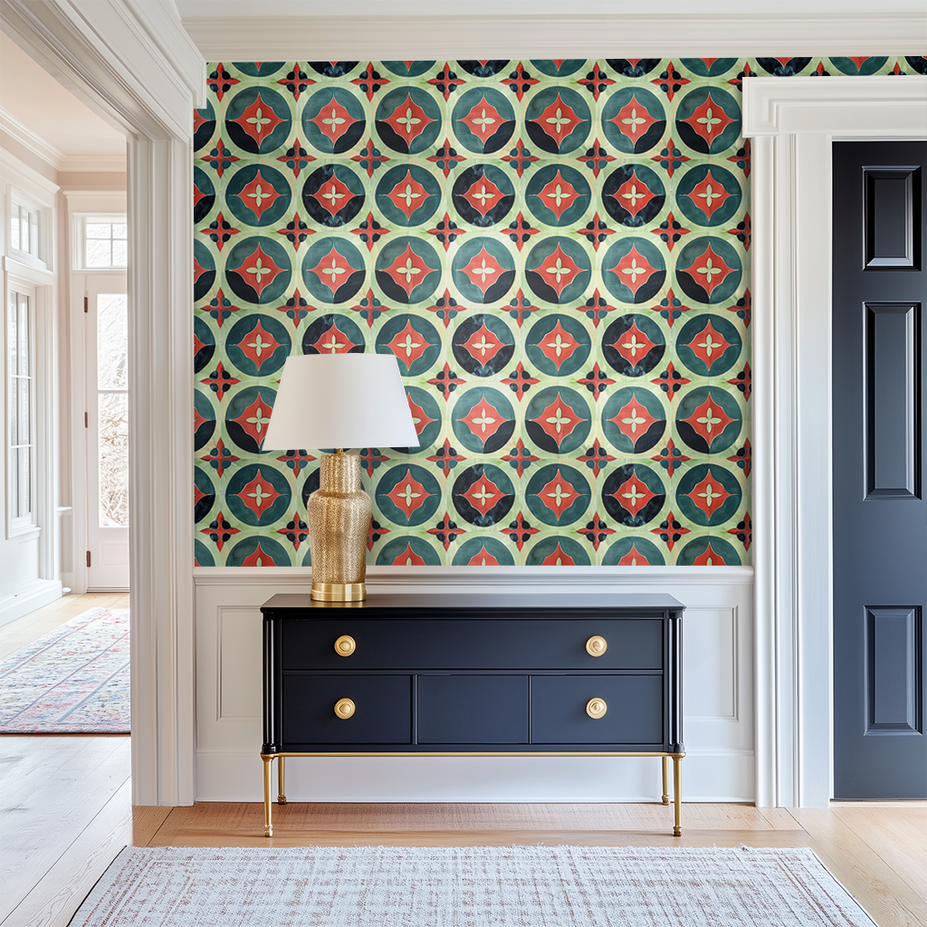 Isabella Fleur-de-Lis Watercolor Wallpaper – Lemon Park