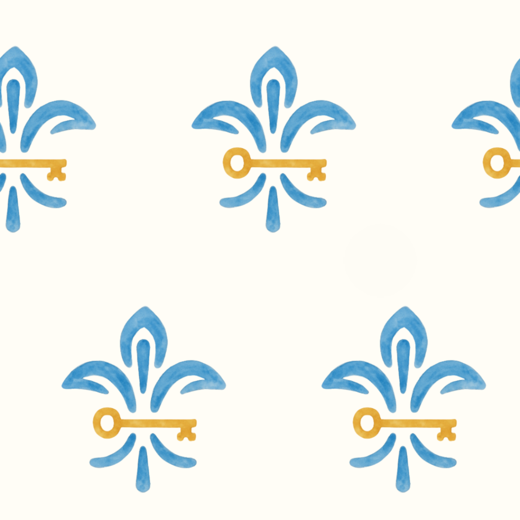 KKG Key + Fleur De Lis Wallpaper – Lemon Park