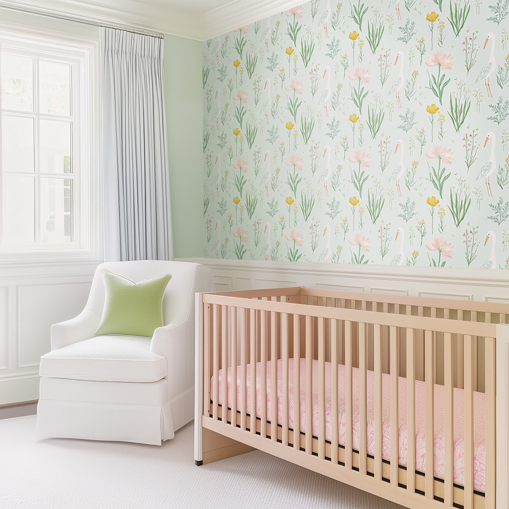 Willow Wading Wallpaper – Lemon Park