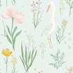 Willow Wading Wallpaper – Lemon Park
