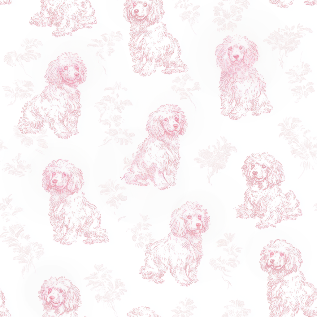 Pink Poodles Wallpaper – Lemon Park