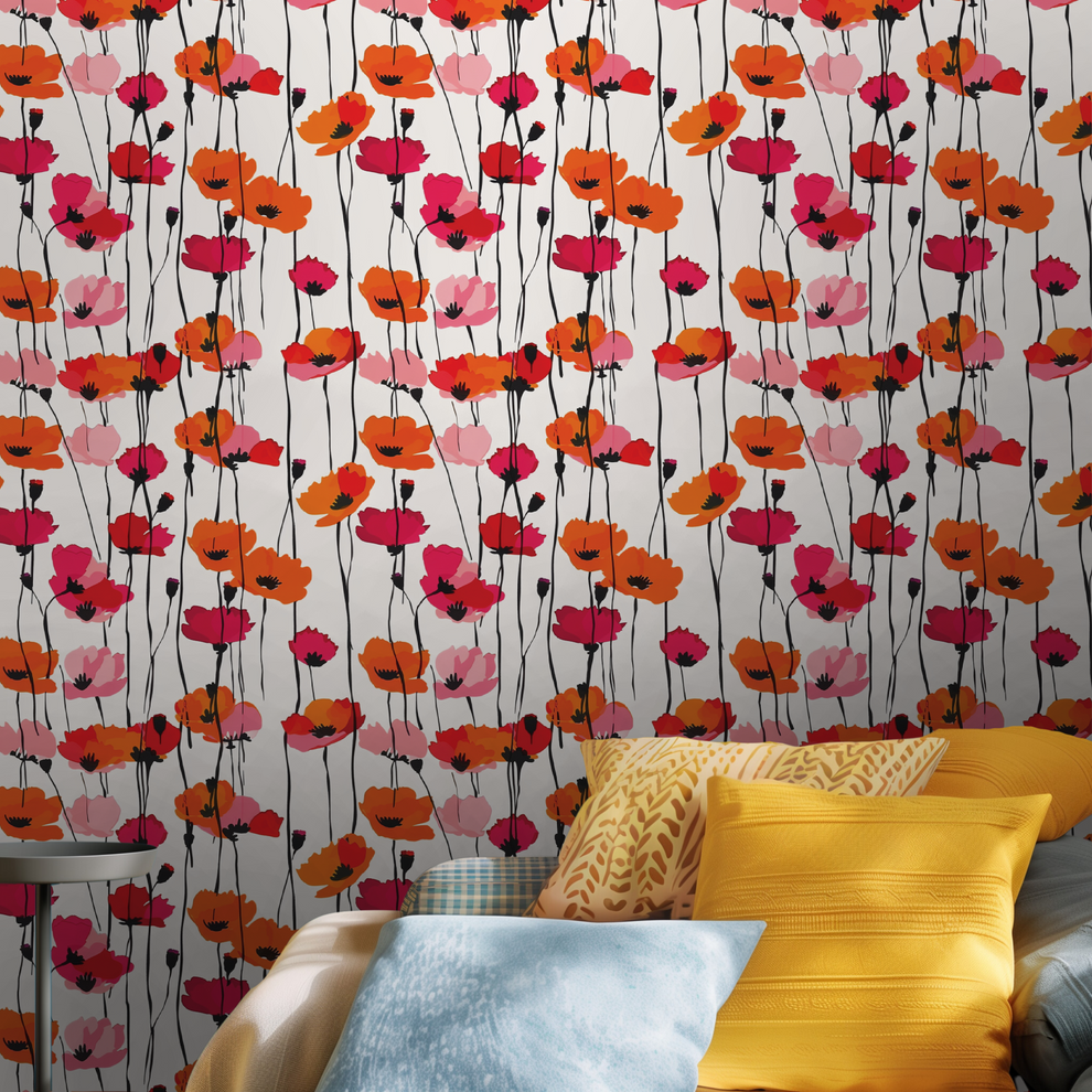Piper's Poppy Parade Wallpaper – Lemon Park