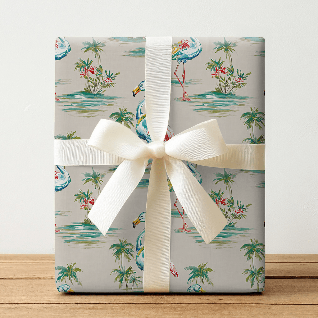 Flamingo Beach - Wrapping Paper – Lemon Park