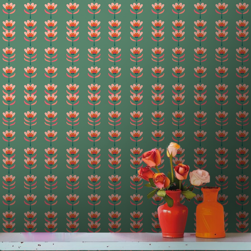 Flora Charm Wallpaper – Lemon Park