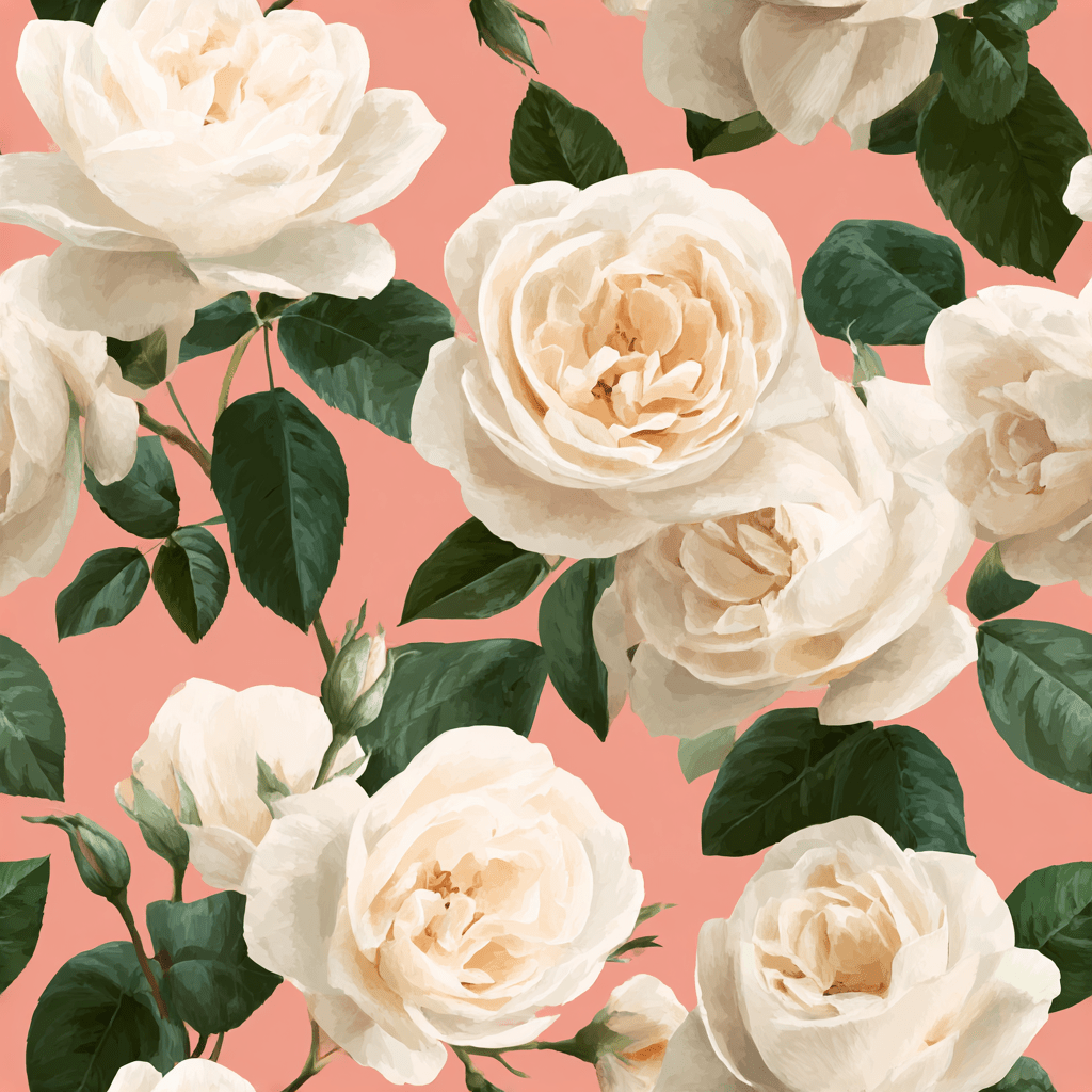 Fresh White Bloom Wallpaper – Lemon Park