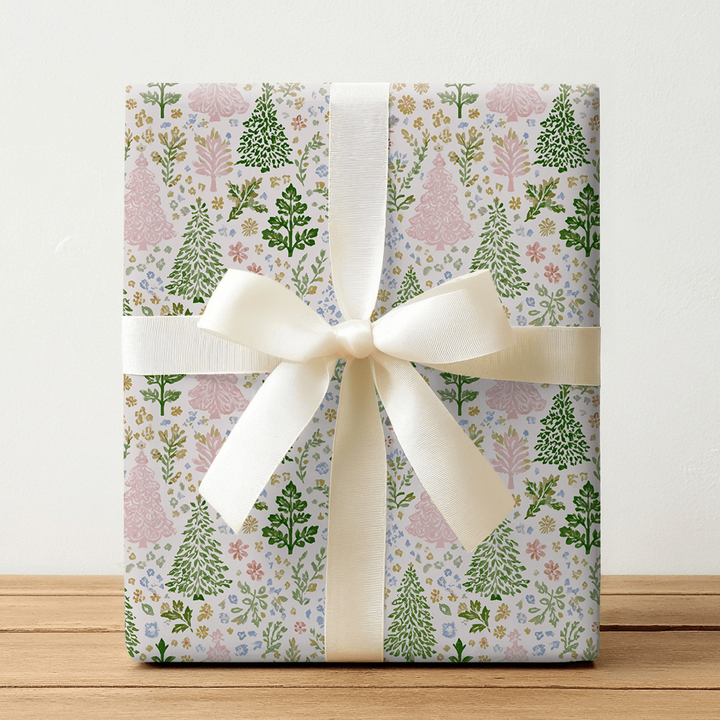 Holly Jolly Floral - Wrapping Paper – Lemon Park