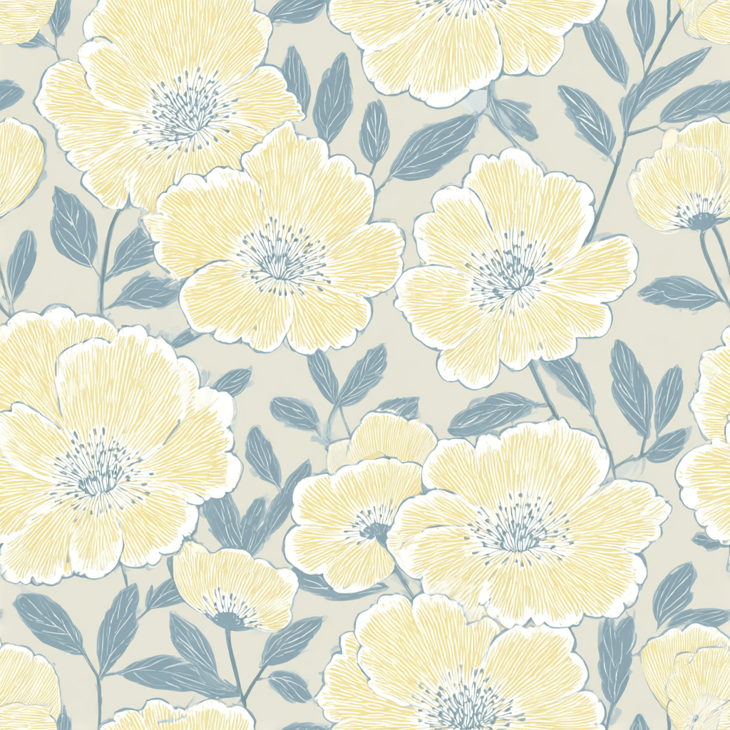 Porchlight Flowers Wallpaper – Lemon Park