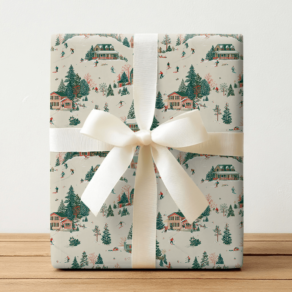Ski Lodge Christmas - Wrapping Paper – Lemon Park