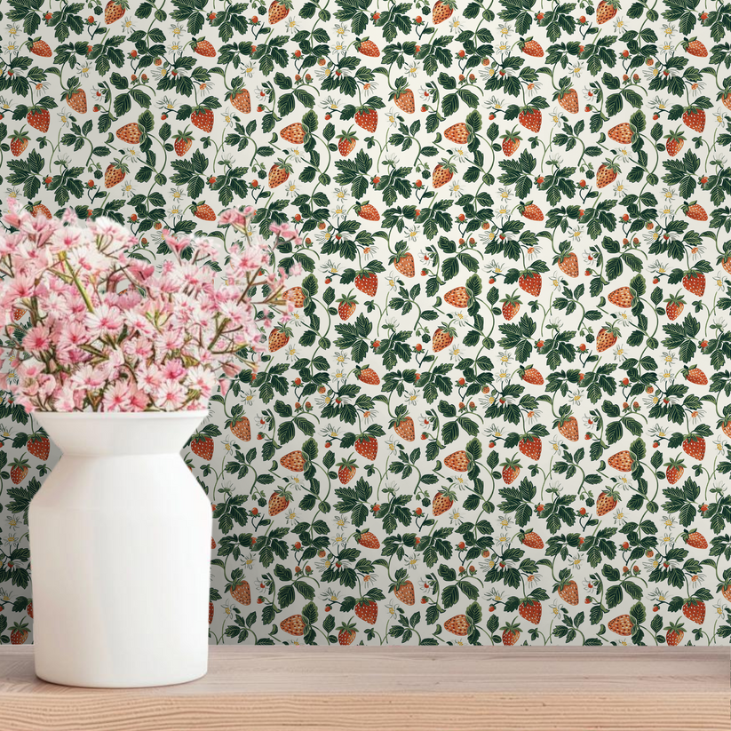 Strawberry Fields Wallpaper – Lemon Park