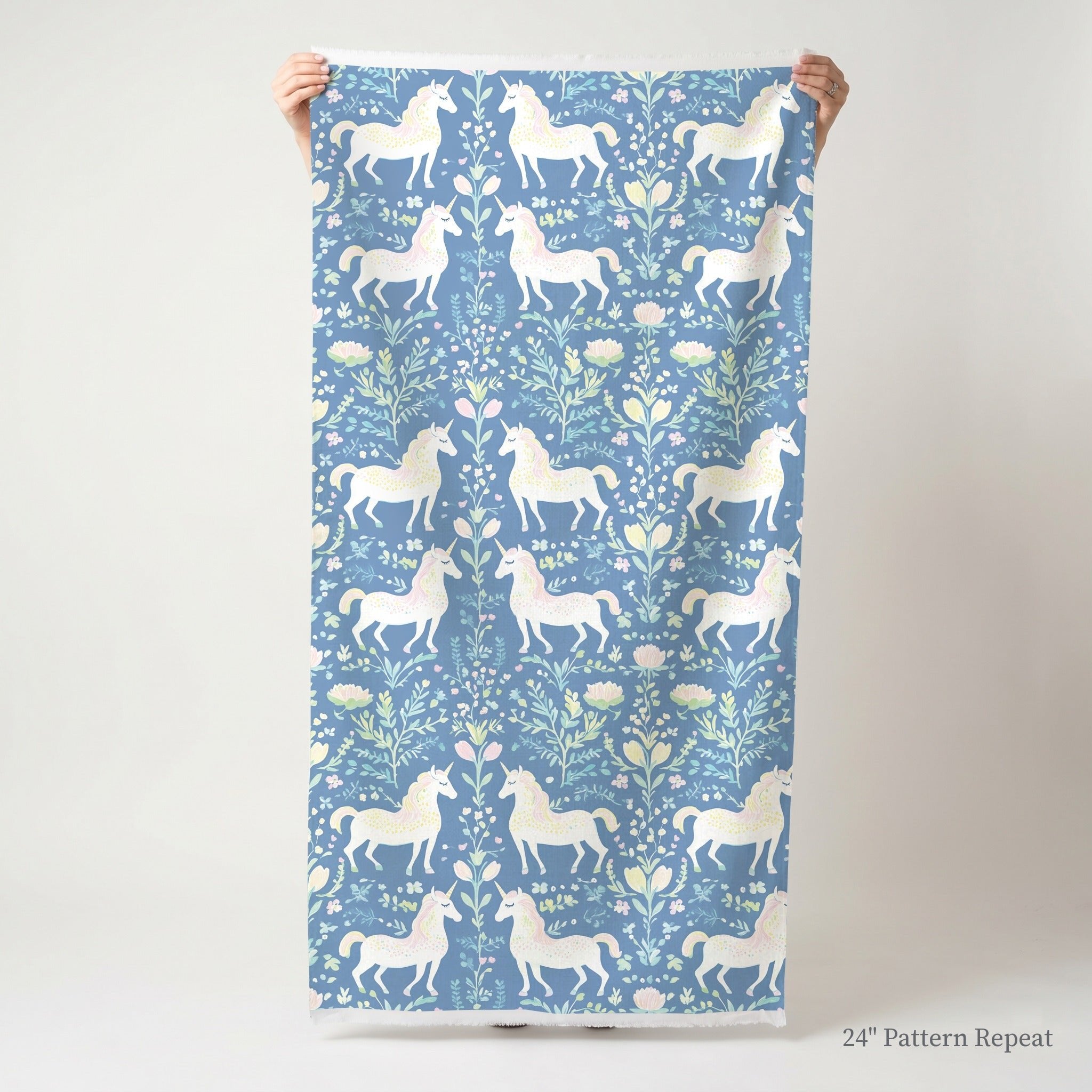 Unicorn Meadows Fabric by the Yard - Lemon Park